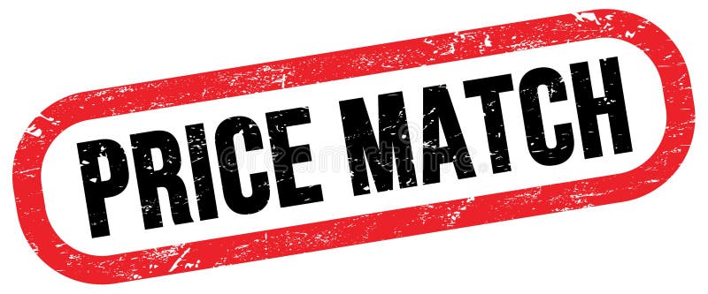 PRICE MATCH, Text Written on Red-black Stamp Sign Stock Illustration ...
