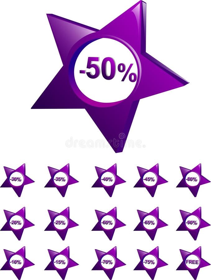 Price off stock vector. Illustration of clip, icon, label - 12822715