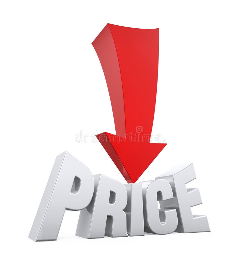 Price Reduction Concept stock illustration. Illustration of overhead ...