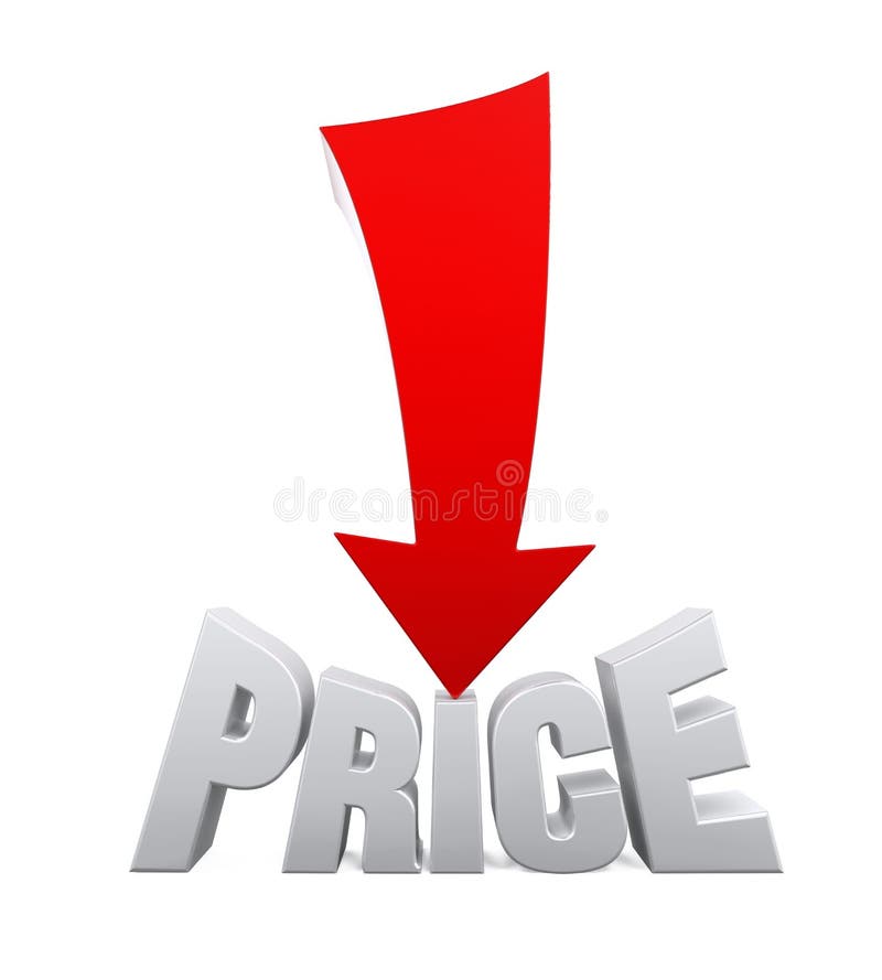 Price Reduction Concept stock illustration. Illustration of overhead ...