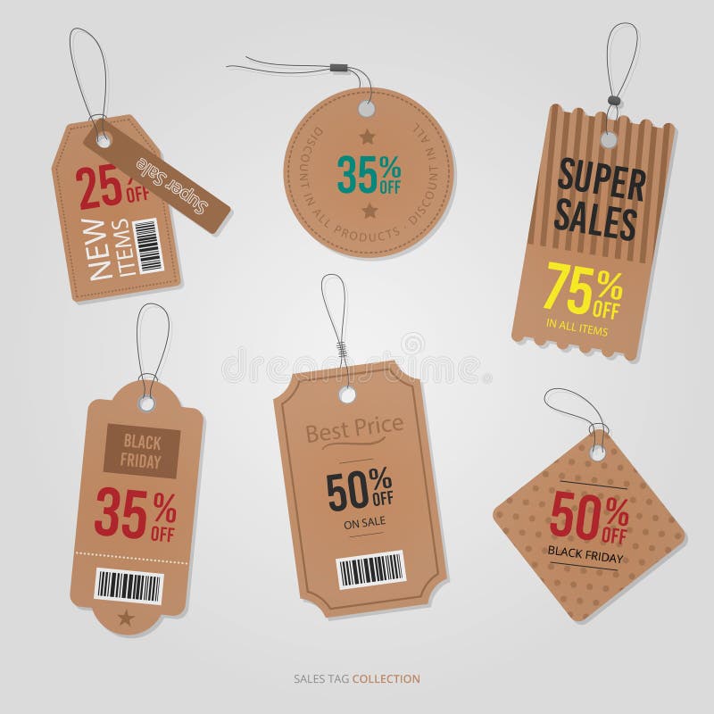 Price sales tag vector set stock vector. Illustration of clearance ...