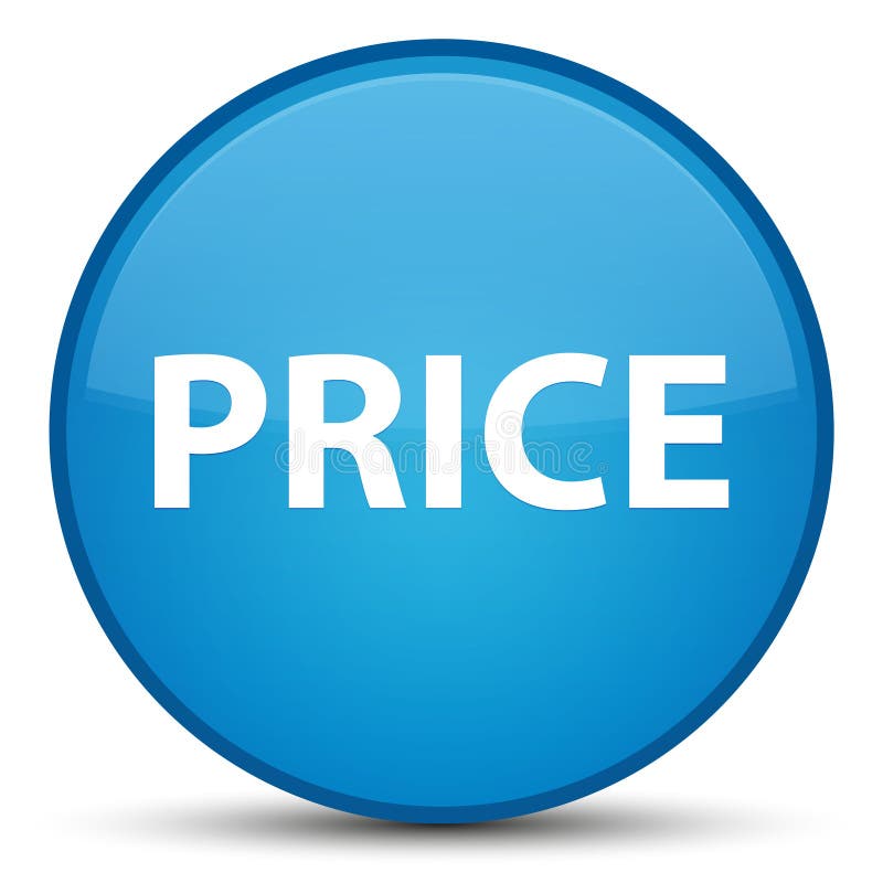 Price Special Cyan Blue Round Button Stock Illustration - Illustration ...