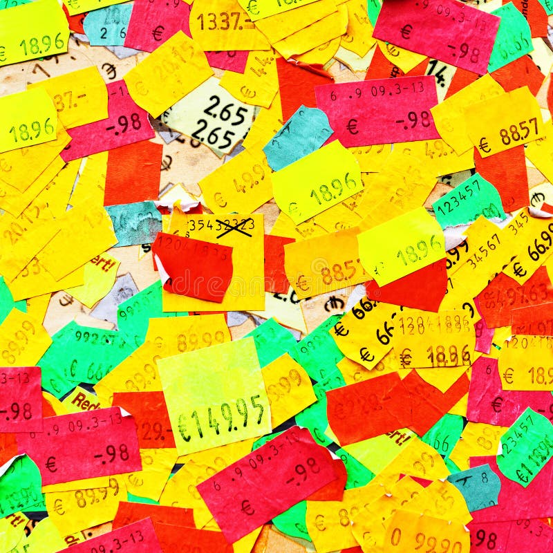 Price stickers stock image. Image of reduction, colorful - 26768927