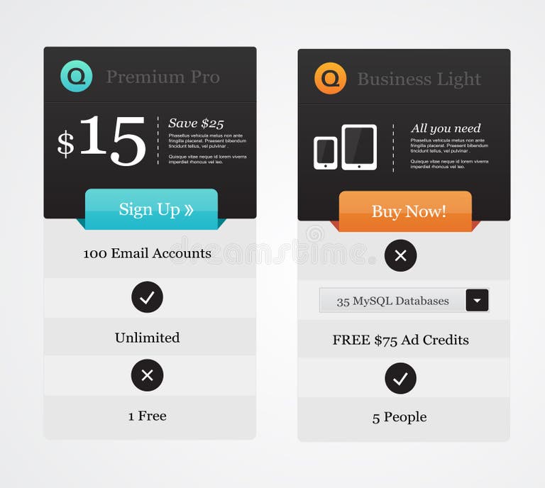 Price table stock vector. Illustration of empty, price - 23893111
