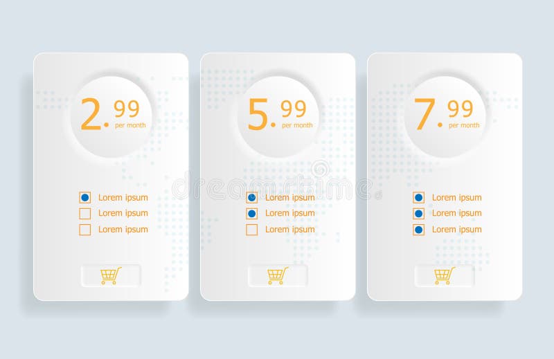 Price Table Template Background Stock Vector - Illustration of label ...