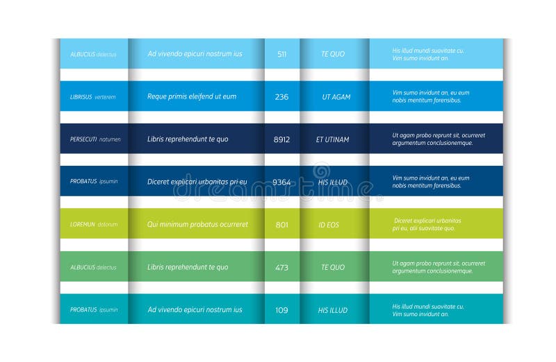 Table Template, Banner, Infographic, Diagram, Chart, Column Stock ...