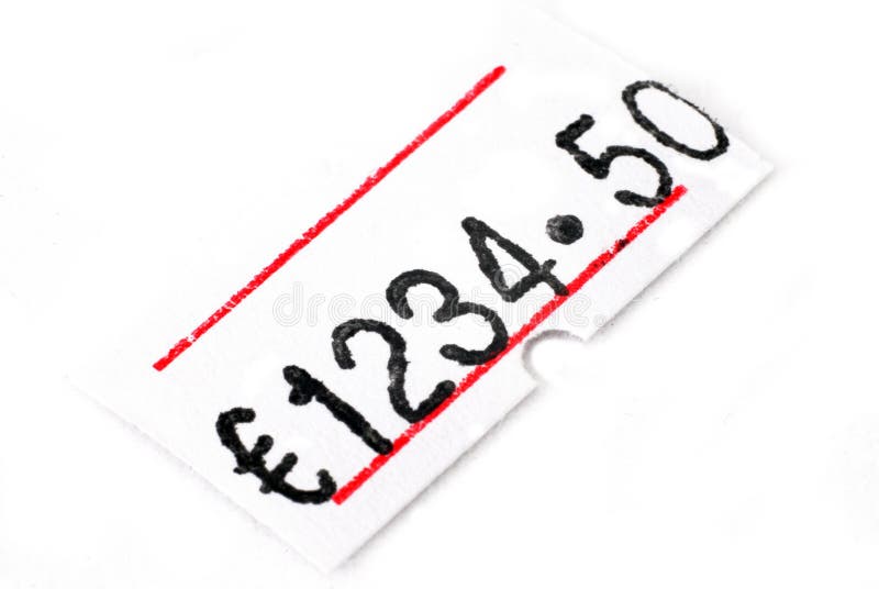 Price tag Euro stock image. Image of euro, shopping, retail - 21887931