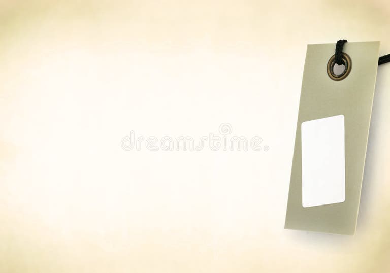 Price Tag Against Old-fashioned Background Stock Photo - Image of sale ...