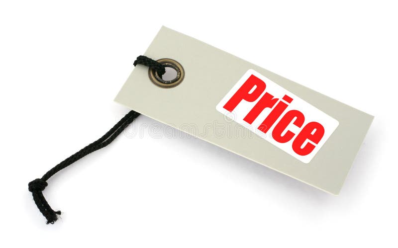 Price tag against white stock image. Image of pricetag - 3299909