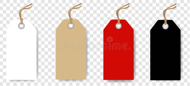 Price Tag Big Set Isolated Transparent Background Stock Vector ...