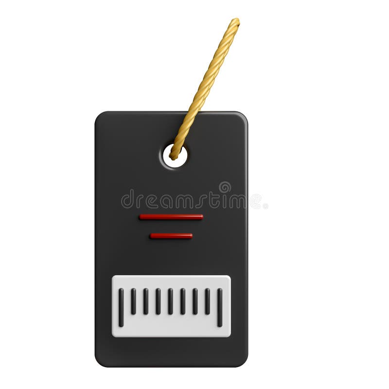 Price Tag 3d Icon Render Illustration Stock Illustration - Illustration ...