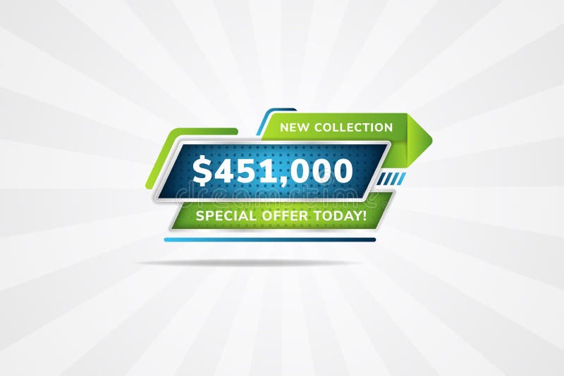 Price Tag Element Banner Design Template Use Diagonal Rectangle Shape ...