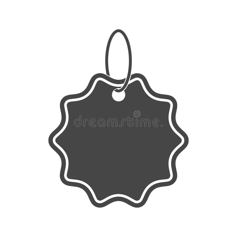 Price tag icon stock vector. Illustration of rope, blank - 110306717