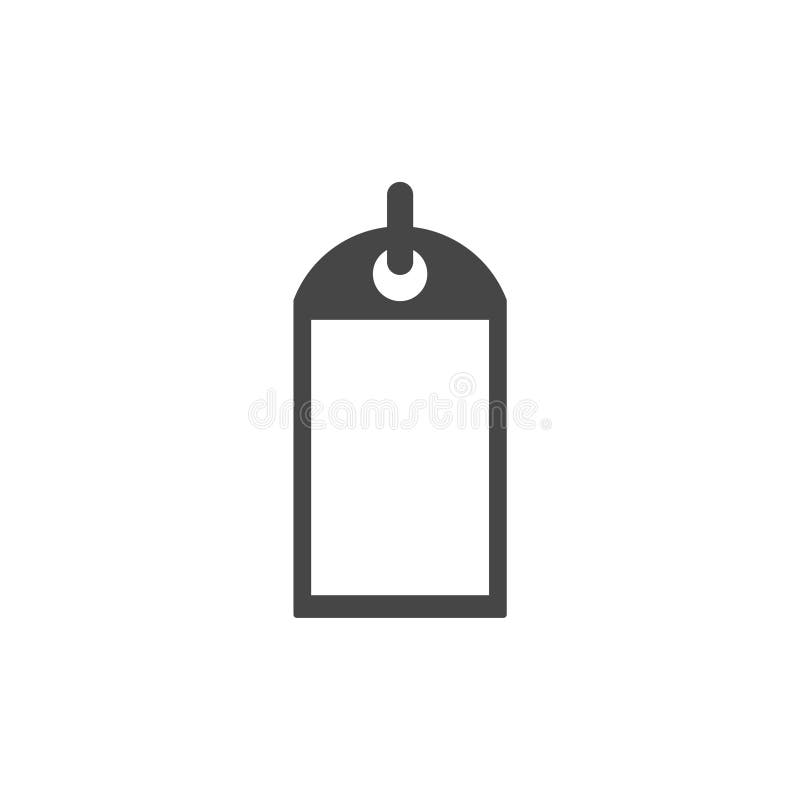 Price tag icon stock vector. Illustration of shape, holiday - 124878258