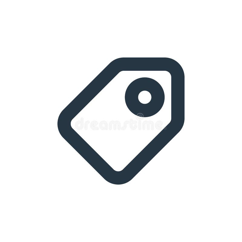 Price Tag Icon Vector from Essentials Ui Concept. Thin Line ...