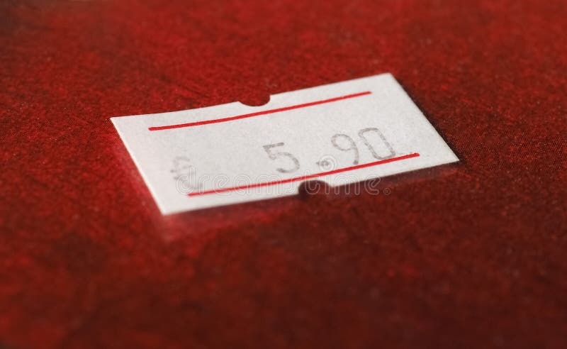 Price tag label stock image. Image of euros, price, euro - 265417787