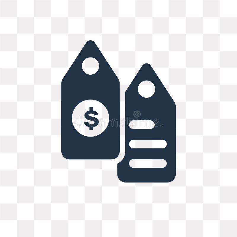 Price Tag Vector Icon Isolated On Transparent Background, Price Stock ...