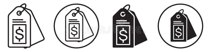 Price Tag Vector Set Collection for Web Stock Vector - Illustration of ...