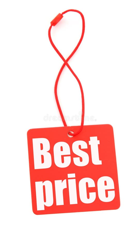 Price tag on white stock image. Image of price, merchandise - 6246371