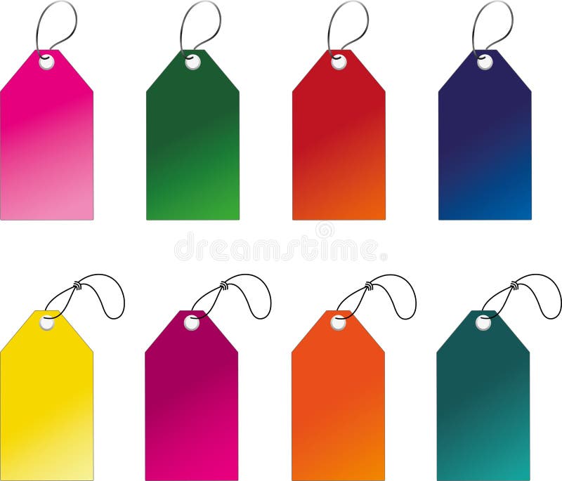 Price tags stock vector. Illustration of scroll, price - 34527486