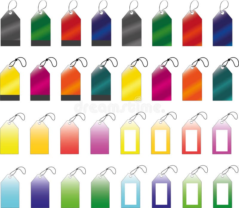 Price tags stock vector. Illustration of coupon, price - 34169818