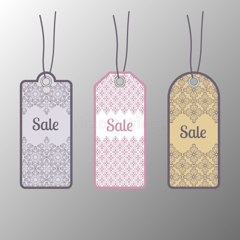 Price Tags, Label. Floral Design Stock Vector - Illustration of price ...