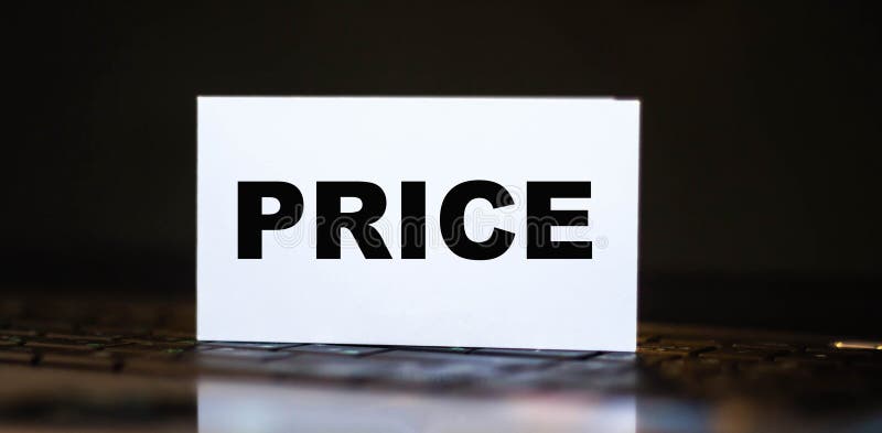 PRICE is Written on Paper by the Computer. Drawing Up the Price of ...