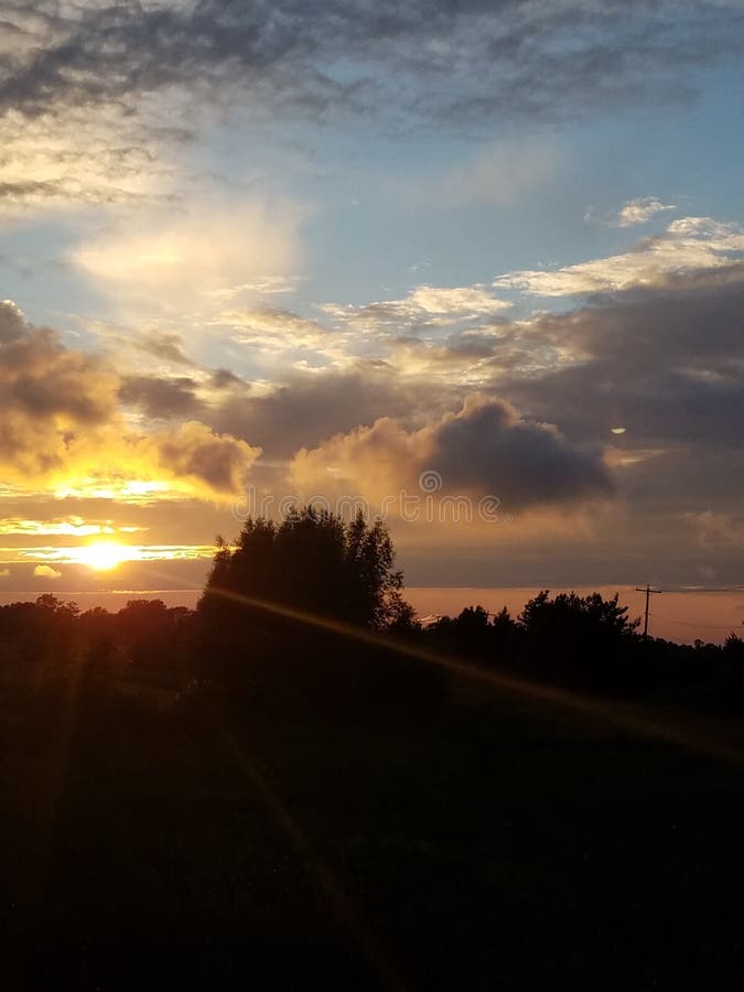 Sunset stock image. Image of priceless, lovely, beautiful - 135973427