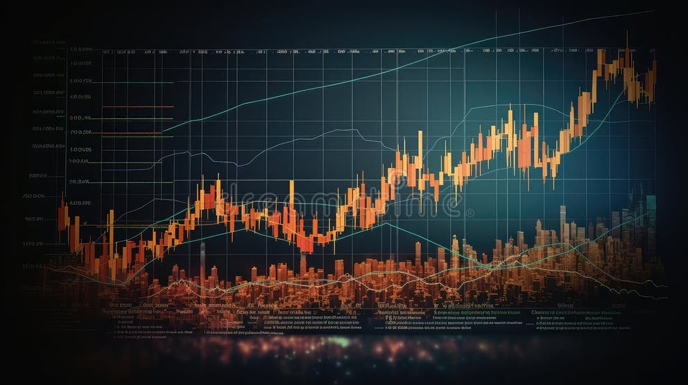 Prices Financial Data Visualization Stock Illustration - Illustration ...