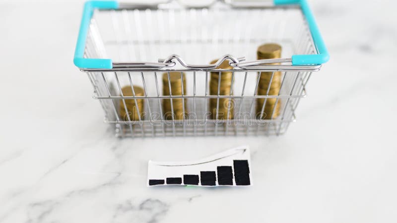 Prices Going Up and Rising Inflation Concept with Graph in Front of ...