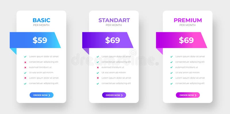 Pricing Plans Table and Pricing Chart Price List for Web or App. Ui UX ... Pricing Plans Table and Pricing Chart Price List for Web or App. Ui UX ...