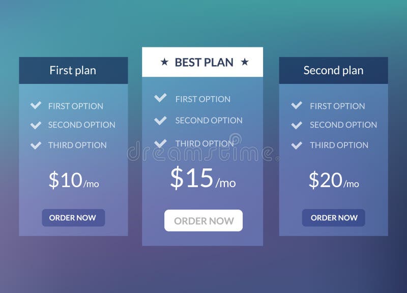 Comparison Table Chart, Vector Compare Template. Versus Layout Design ...