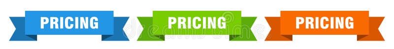 Pricing Ribbon. Pricing Isolated Paper Sign. Banner Stock Vector ...
