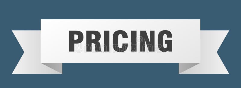 Pricing ribbon stock vector. Illustration of background - 146027107