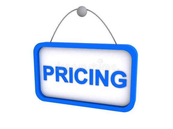 Pricing sign stock illustration. Illustration of hang - 25183254
