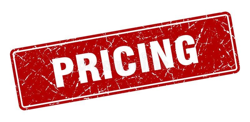 Pricing Sign. Pricing Grunge Stamp Stock Vector - Illustration of ...