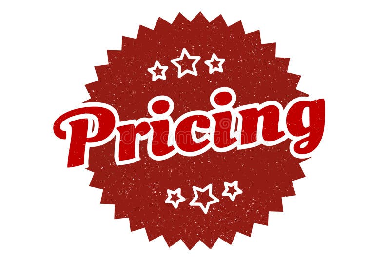 Pricing Sign. Pricing Vintage Retro Label Stock Vector - Illustration ...