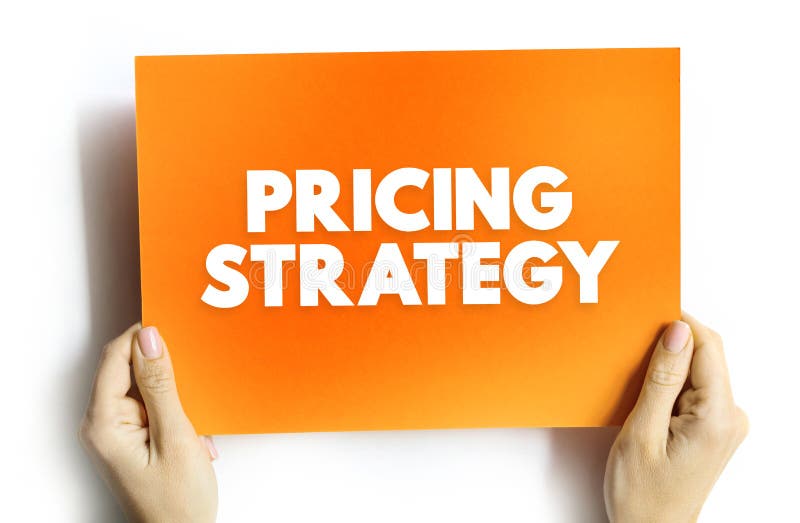 Pricing Strategy Text Concept for Presentations and Reports Stock Photo ...