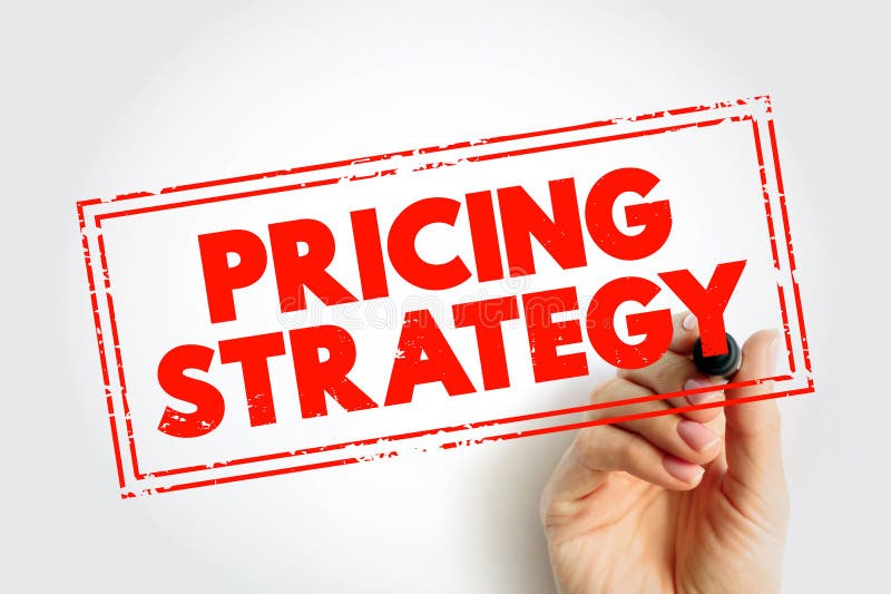 Pricing Strategy Text Concept Stamp for Presentations and Reports Stock ...