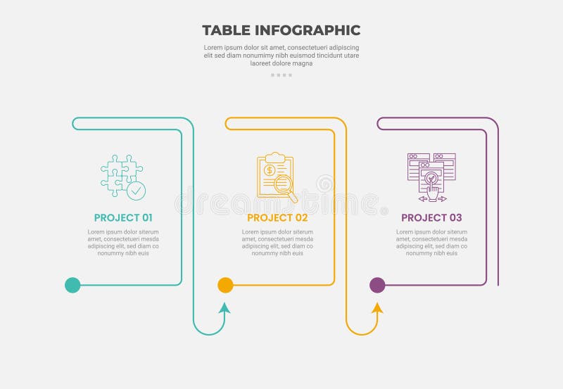 3 Path Infographic Stock Illustrations – 864 3 Path Infographic Stock ...