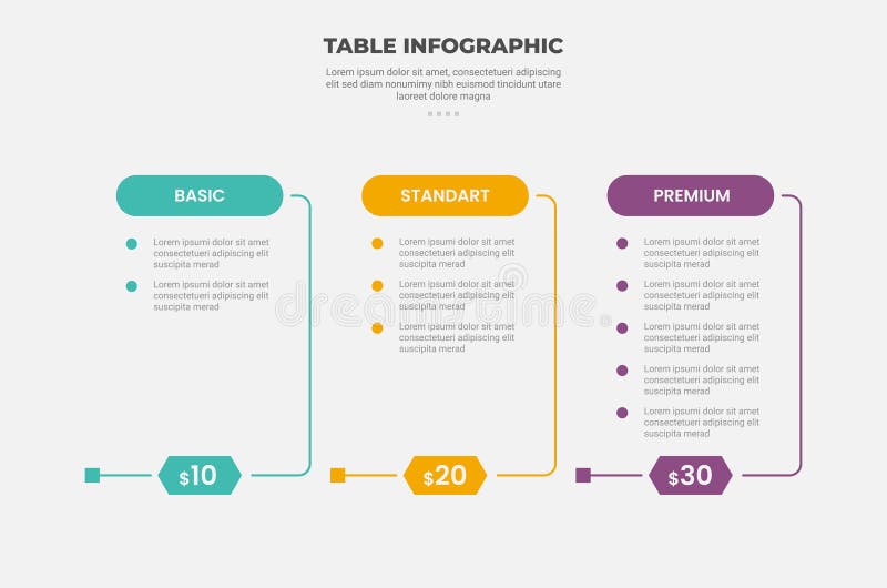 Table Box Infographic Outline Style Stock Illustrations – 465 Table Box ...