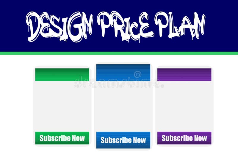 Pricing Table, Subscription Plans Comparison Design Template with Glass ...