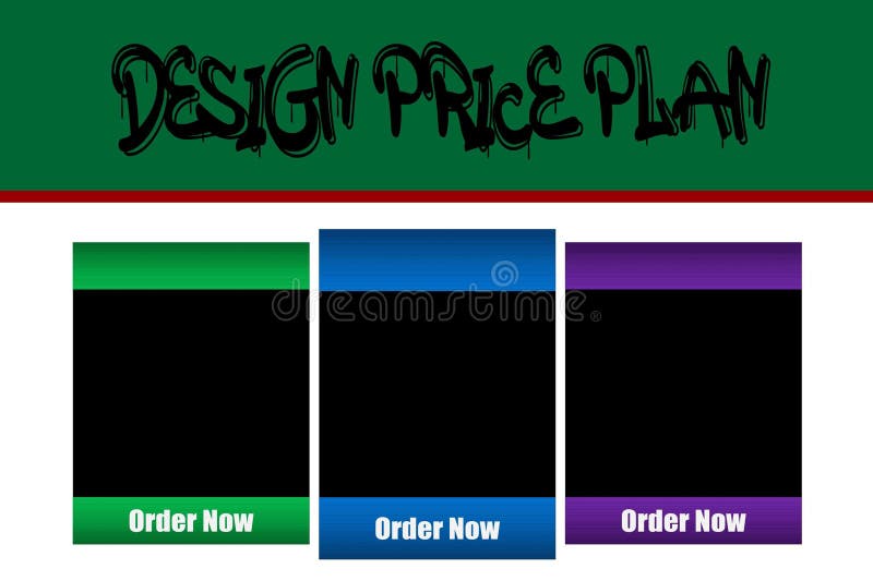 Pricing Table, Subscription Plans Comparison Design Template with Glass ...
