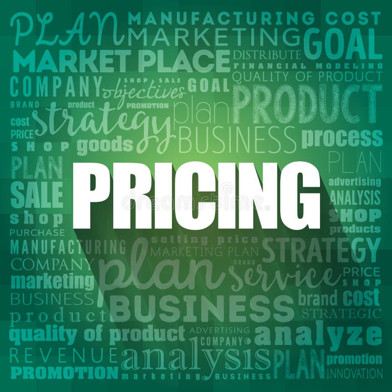 Pricing Word Cloud Collage, Business Concept Background Stock ...