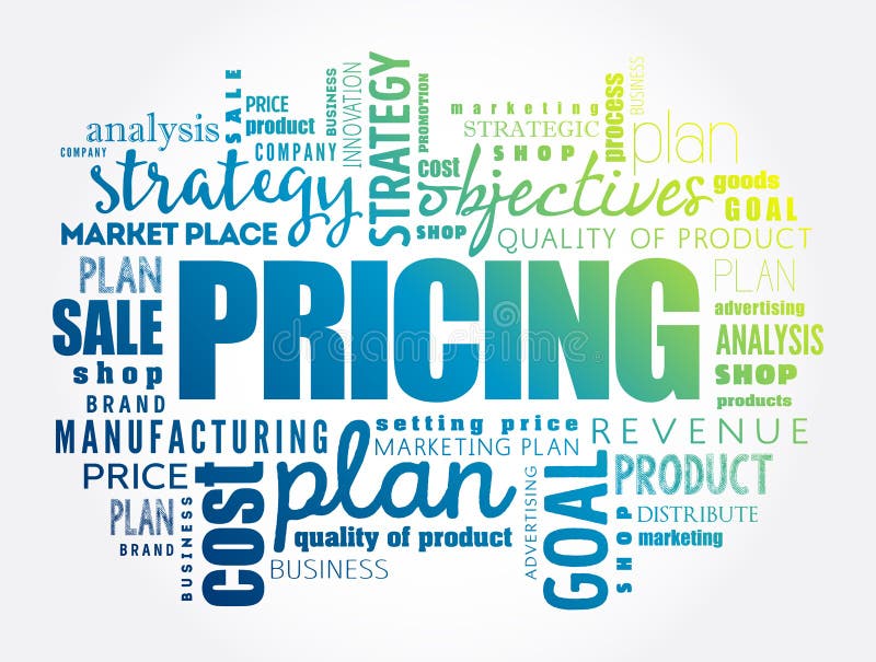 Pricing Word Cloud Collage, Business Concept Background Stock ...