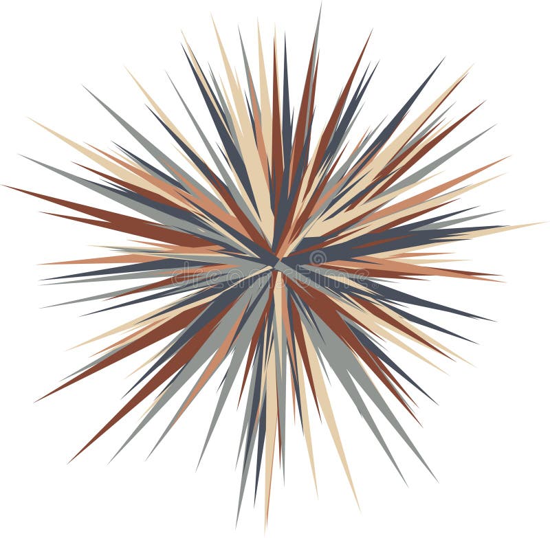 Prickly Ball for Design Project - Vector Illustration Stock Vector ...