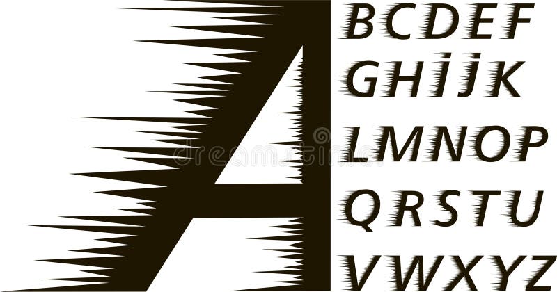 Creative Zip Font. Alphabet Letters Numbers. Concept Fashion Sewing ...