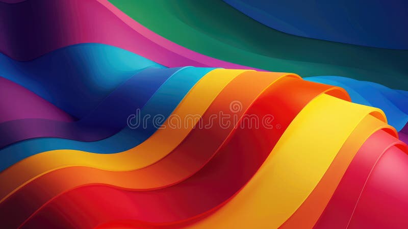Pride Day Abstract Colourful Wave Background, Pride Day Equality with ...
