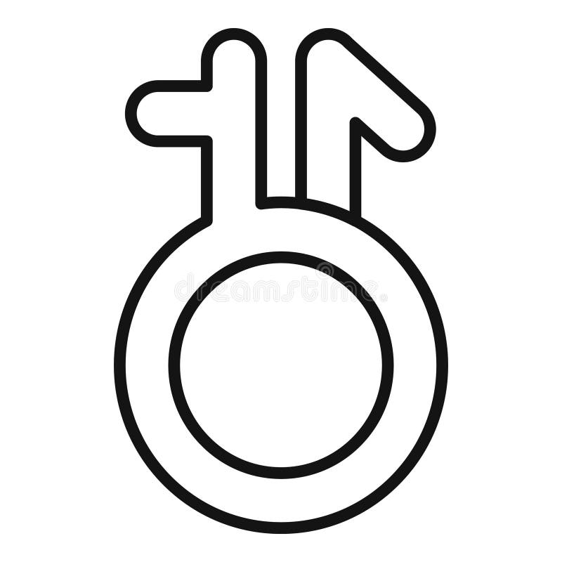 Pride Equality Support Icon Outline Vector. Gender Identity Stock ...