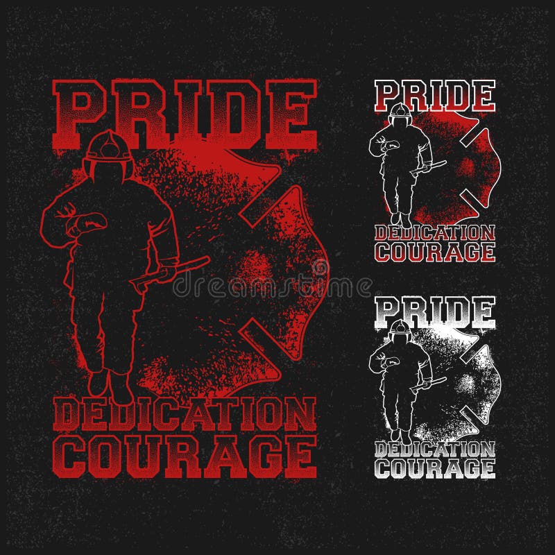 Pride Firefighter Illustration the Real Heroes of Fire Stock Vector ...